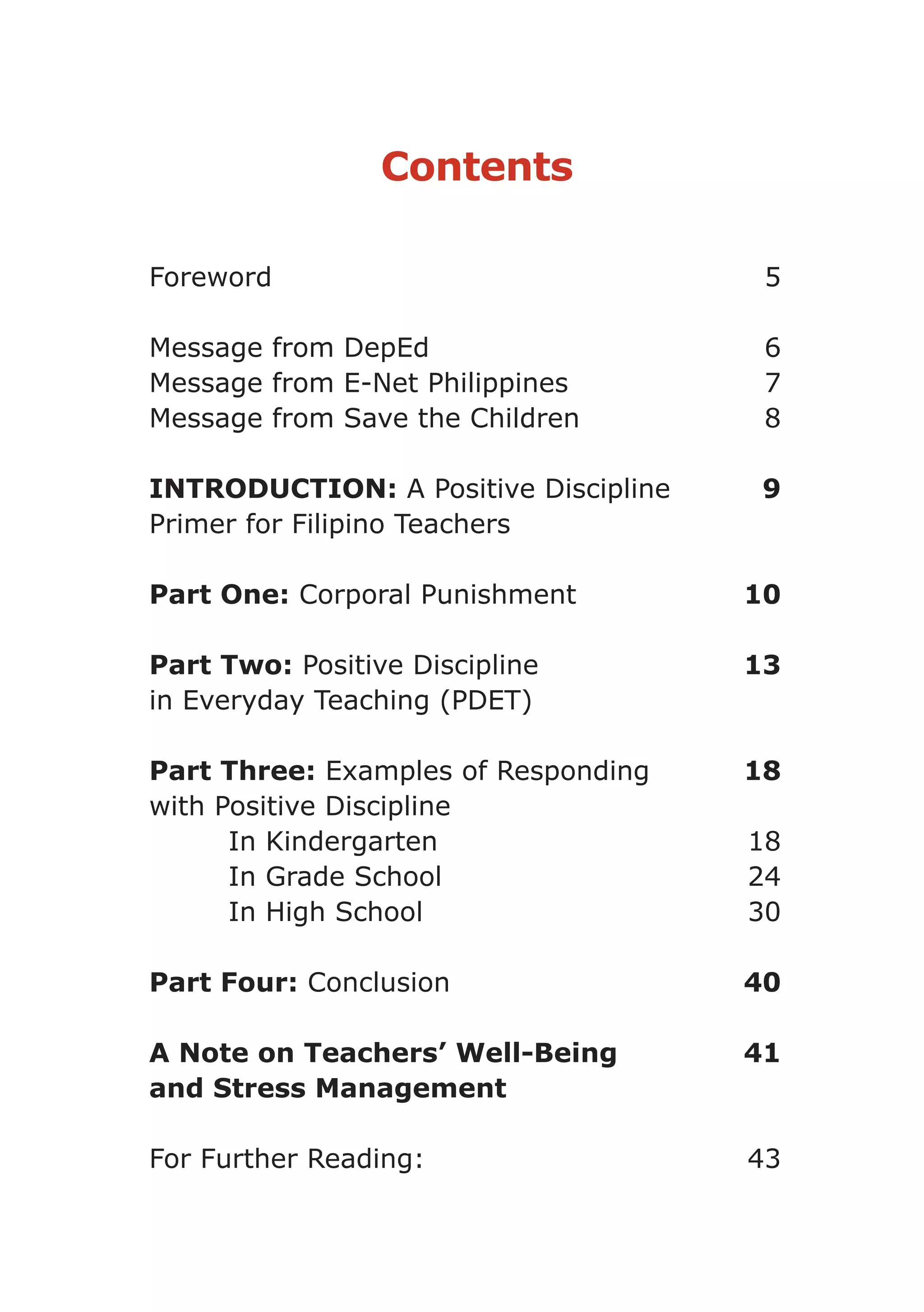 Positive Discipline in Everyday Teaching Primer | PDF