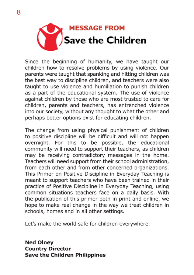 Positive Discipline in Everyday Teaching Primer | PDF | Parenting ...