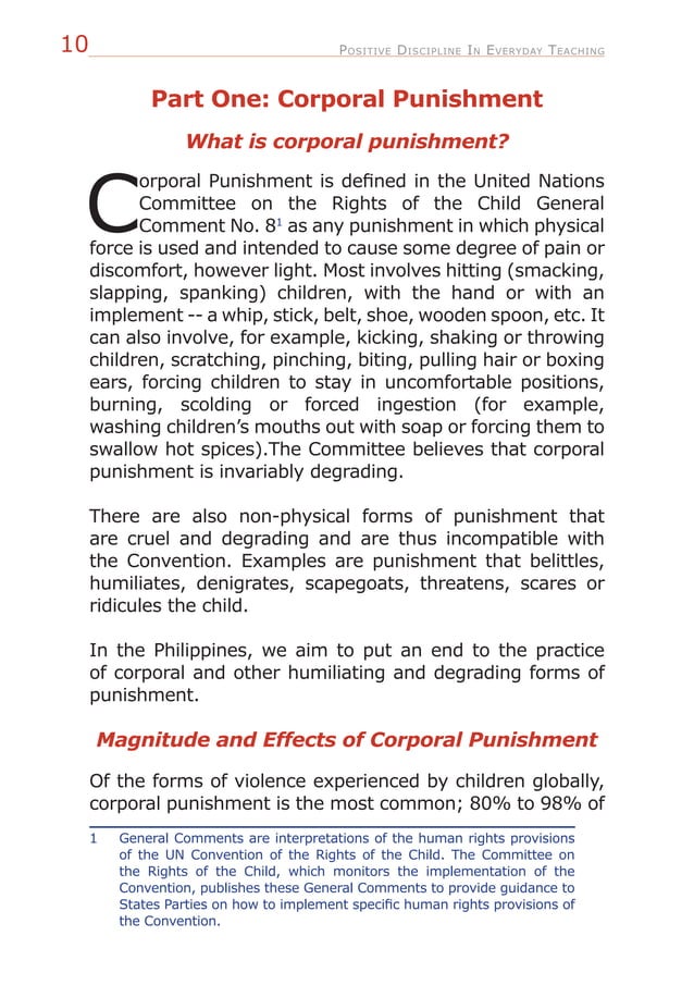 Positive Discipline in Everyday Teaching Primer | PDF | Parenting ...