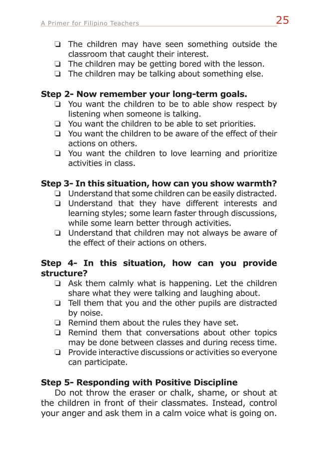 Positive Discipline in Everyday Teaching Primer | PDF | Parenting ...
