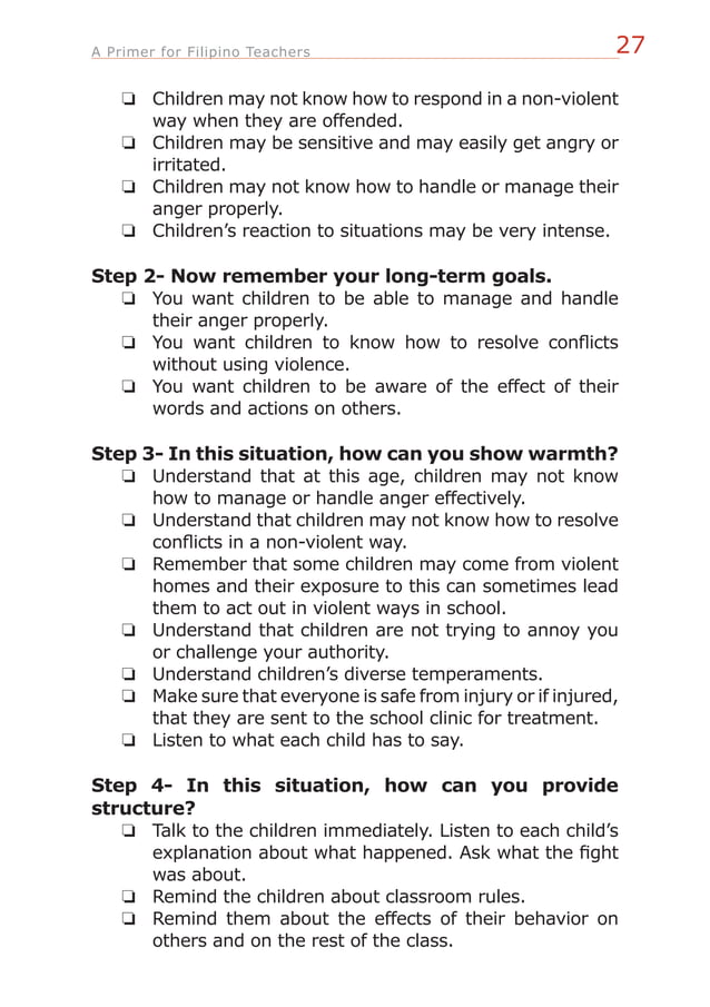 Positive Discipline in Everyday Teaching Primer | PDF | Parenting ...