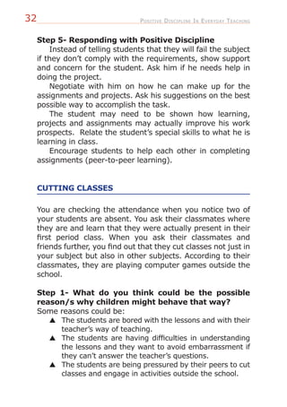 Positive Discipline in Everyday Teaching Primer | PDF