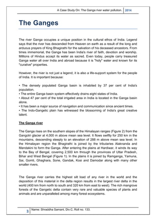 Case study on: Ganga water pollution | PDF