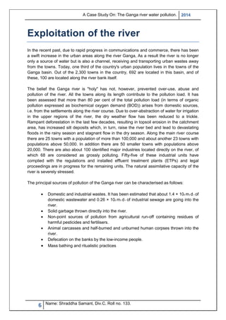Case study on: Ganga water pollution | PDF