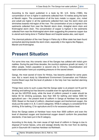 Case study on: Ganga water pollution | PDF