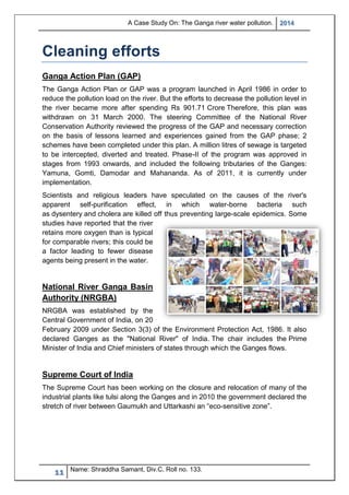 Ganga River Pollution Case Study