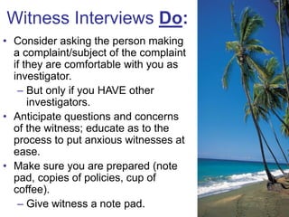 Pdf.one hour pp. the dos and don'ts of investigations | PDF