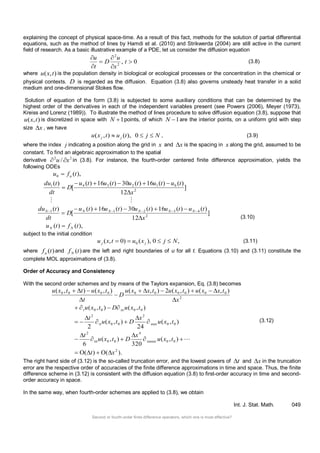 Second or fourth-order finite difference operators, which one is most effective? | PDF ...
