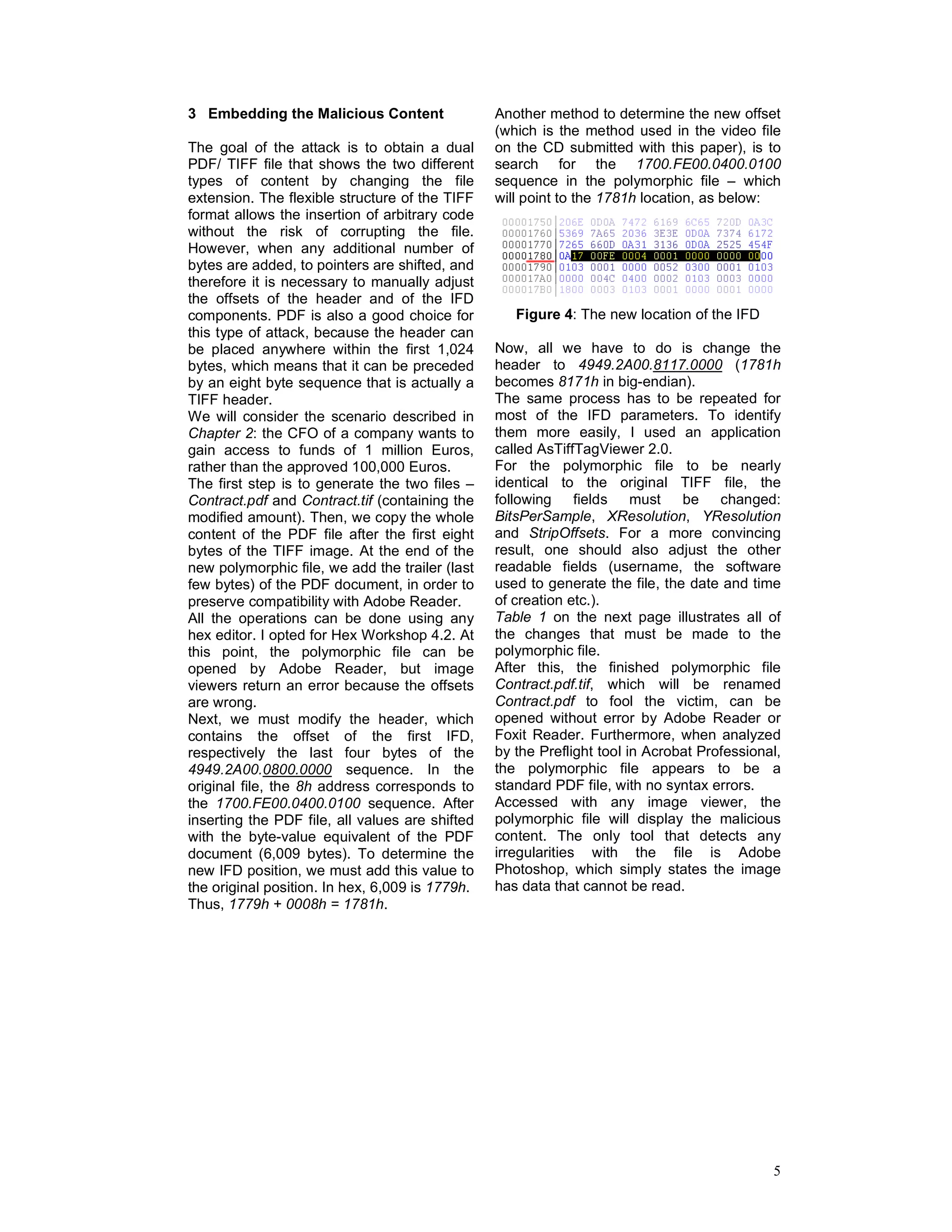 Hiding Malicious Content in PDF Documents | PDF