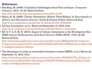 Library Automation in Circulation | PDF