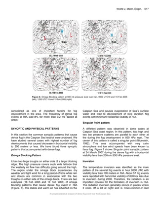 A synoptic/statistical analysis of dense fog event near the Caspian Sea | PDF | Weather | Science