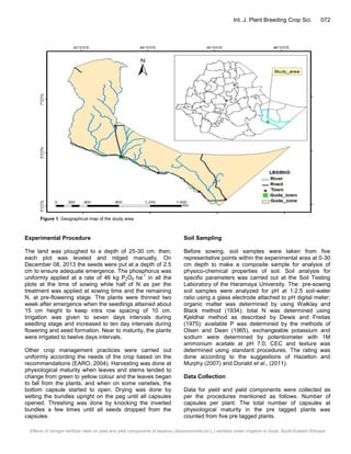 Effects of nitrogen fertilizer rates on yield and yield components of ...