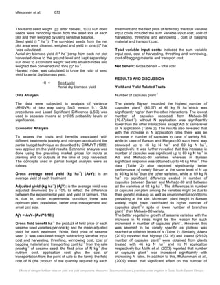 Effects of nitrogen fertilizer rates on yield and yield components of ...