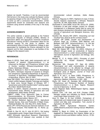 Effects of nitrogen fertilizer rates on yield and yield components of ...