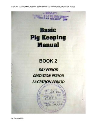 BASIC PIG KEEPING | PDF