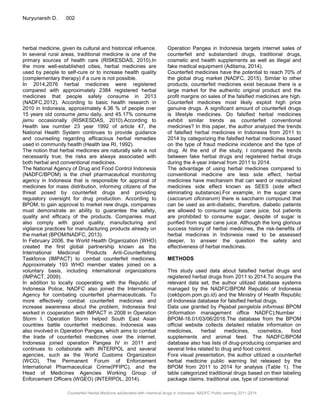 Counterfeit Herbal Medicine adulterated with chemical drugs in ...