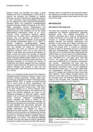 The significance of indigenous weather forecast knowledge and practices ...