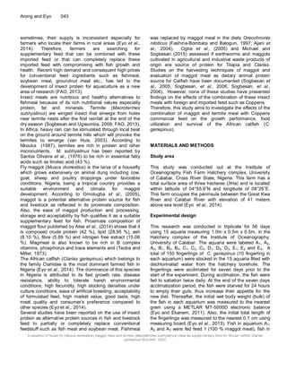 Evaluation of house fly (Musca domestica) maggot meal and termite ...