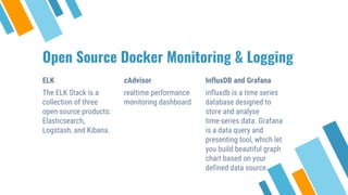 Logging and Monitoring your container-based infrastructures | PPT