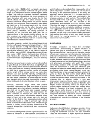 Correlation and path coefficient analysis for yield and yield components in some Ethiopian ...