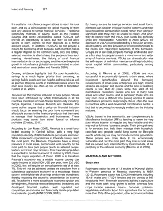 Impact of Village Saving and Loan Associations (VSLAs) in Rubengera ...