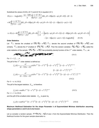A Generalization of Minimax Distribution | PDF