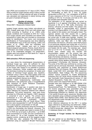 Incidence and toxigenicity of fungi contaminating sorghum from Nigeria | PDF