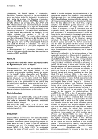 Incidence and toxigenicity of fungi contaminating sorghum from Nigeria | PDF