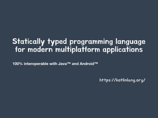 Introduction to Kotlin | PPT