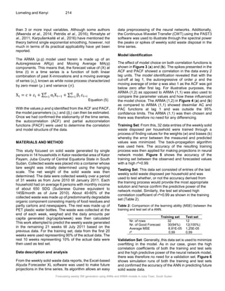 Forecasting solid waste generation in Juba Town, South Sudan using ...