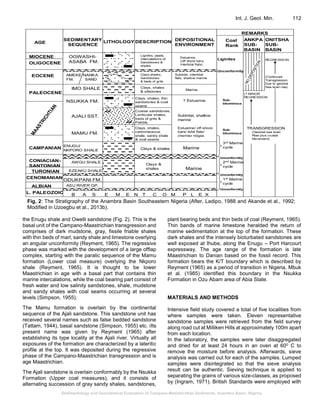 Sedimentology and Geochemical Evaluation of Campano-Maastrichtian ...