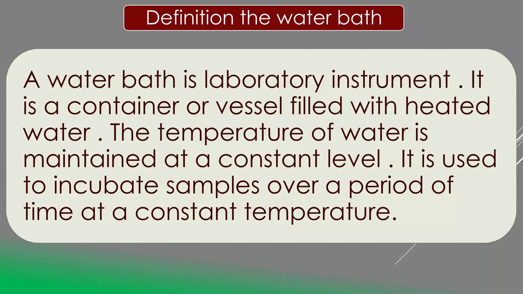 Pdf - water bath - Laboratory Applications. | PDF