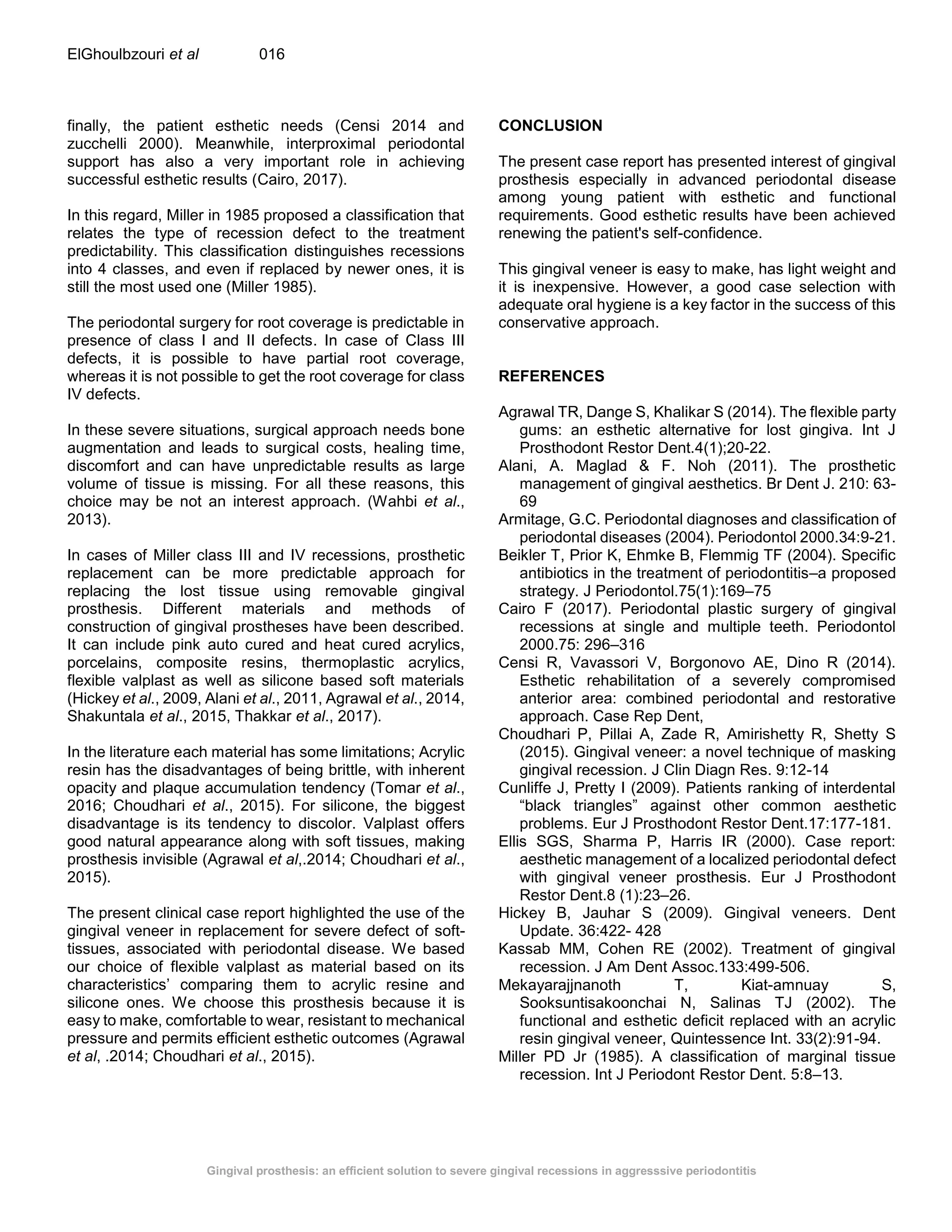 Gingival prosthesis: an efficient solution to severe gingival ...
