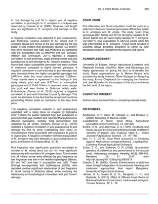 Evaluating Kenyan Dolichos (Lablab purpureus L.) Genotypes for ...