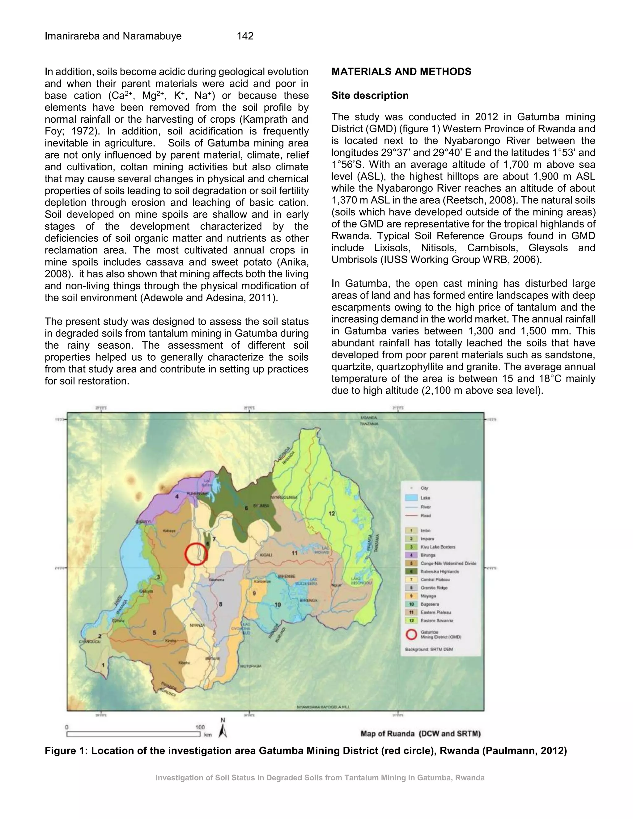 Investigation of Soil Status in Degraded Soils from Tantalum Mining in ...