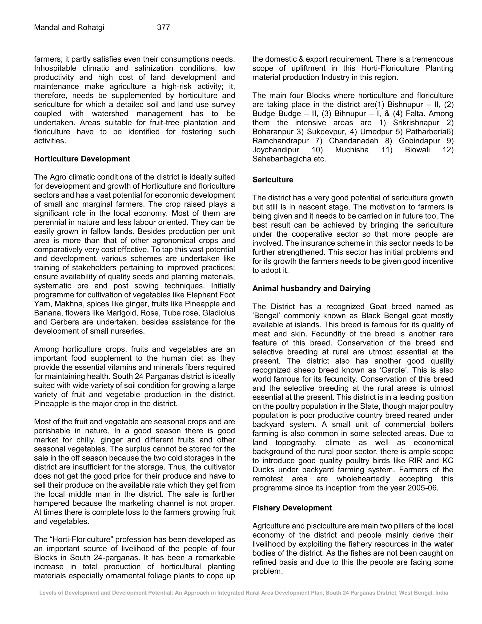 Levels of Development and Development Potential: An Approach in ...