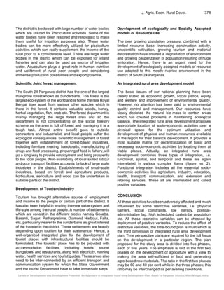 Levels of Development and Development Potential: An Approach in ...