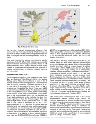 Determinants of Teff Market Channel Choice in Abay Chomen District, Western Ethiopia | PDF