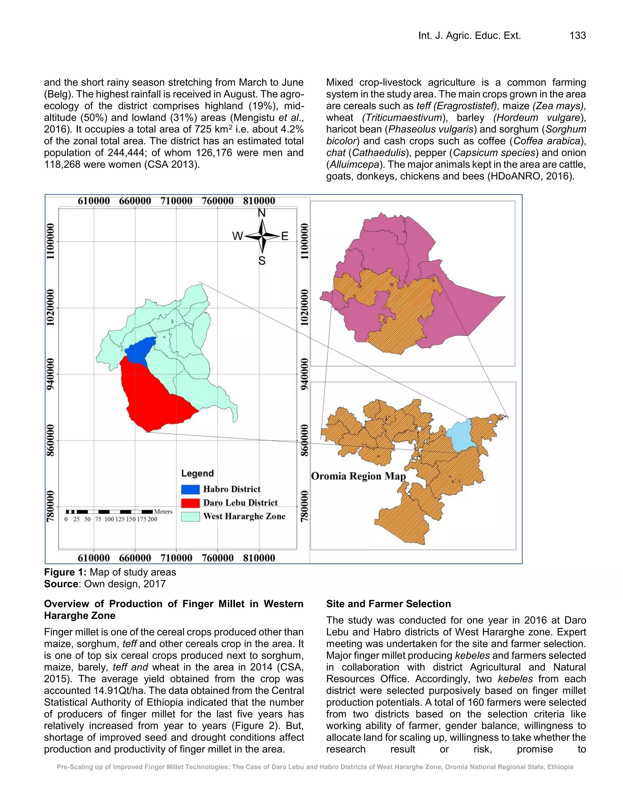 Pre-Scaling up of Improved Finger Millet Technologies: The Case of Daro ...