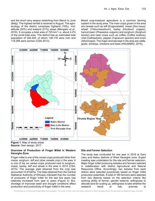 Pre-Scaling up of Improved Finger Millet Technologies: The Case of Daro ...