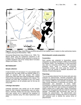 Cenomanian – Turonian Foraminifera and Palynomorphs from the Calabar ...