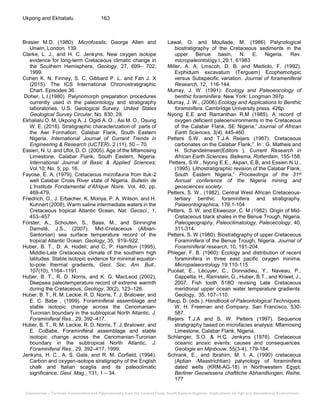Cenomanian – Turonian Foraminifera and Palynomorphs from the Calabar ...