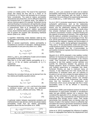 The New Capillary Number Parameterization for Simulation in Surfactant Flooding | PDF
