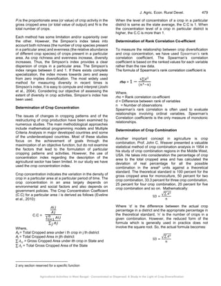 Agricultural Activities in West Bengal - Concentrated or Dispersed: A Study in the Light of Crop ...