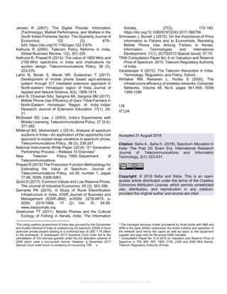 Spectrum Allocation in India: The Post 2G Scam Era | PDF