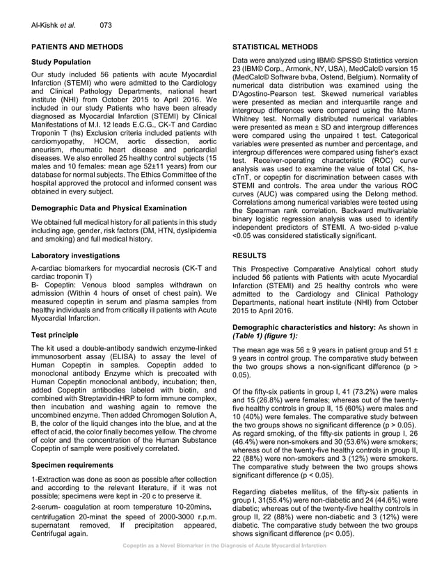 Copeptin as a Novel Biomarker in the Diagnosis of Acute Myocardial ...
