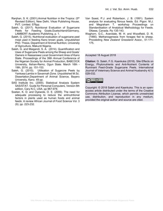 Site Effects on Energy, Phytonutrients and Anti-Nutrient Contents of Ruminant Feed-Grade ...