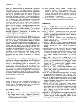 Guidance and Counselling Strategy in Curbing Drug and Substance Abuse ...