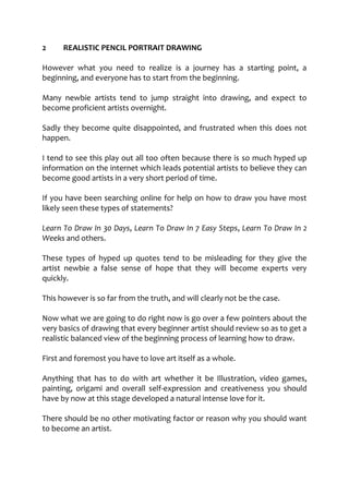 Realistic Pencil Portrait Drawing | PDF