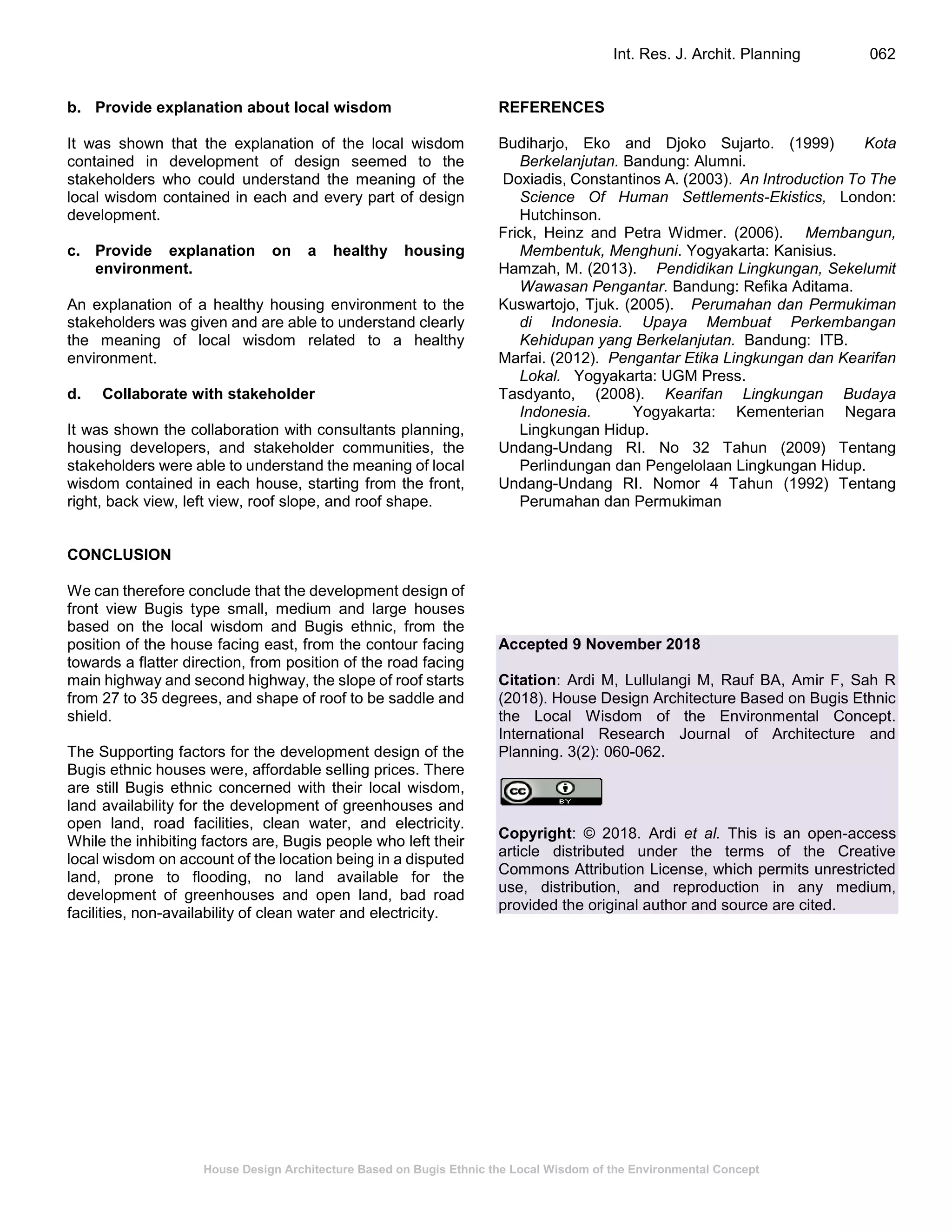 House Design Architecture Based on Bugis Ethnic the Local Wisdom of the ...